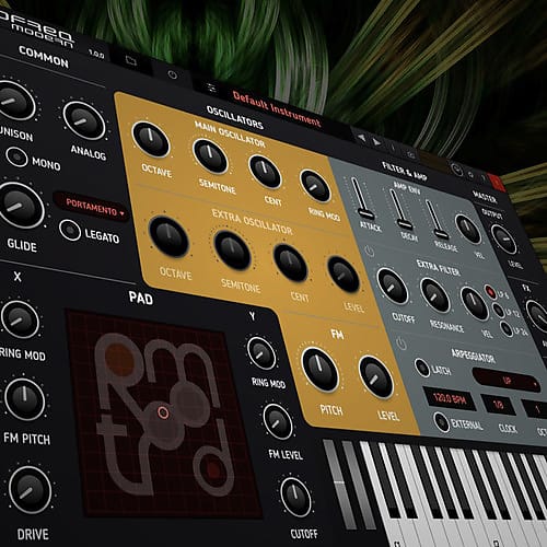 tracktion LoFreq Modern Synthesizer Virtual Instrument | Reverb