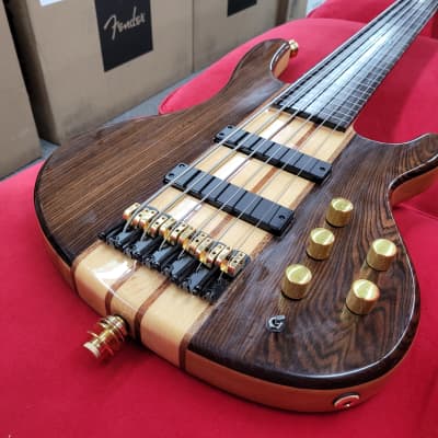 Wolf S10-6 Lined Fretless 6 String Bass with Rosewood Top - | Reverb