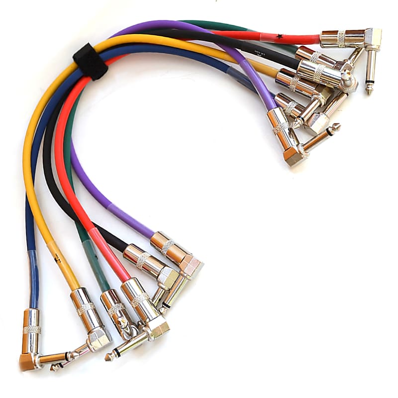 Joyo CM-05 Guitar Patch Cables Right Angle - 1.2ft (6-Pack) | Reverb