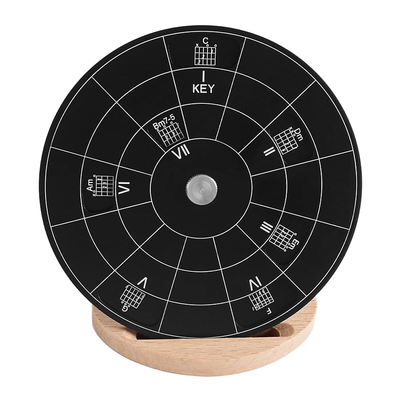 Guitar Chord Chart Wheel, Chord Progressions Theory Learning | Reverb