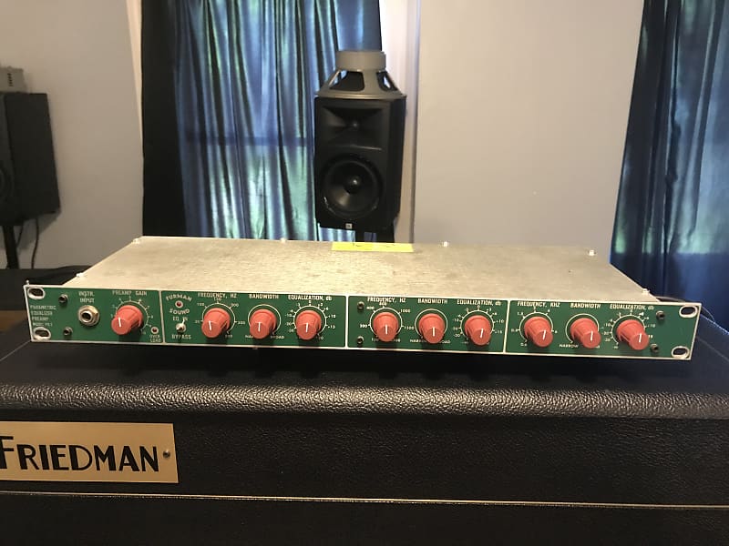 Furman PQ-3 Green Face 3 Band Parametric Equalizer EQ/Preamp | Reverb