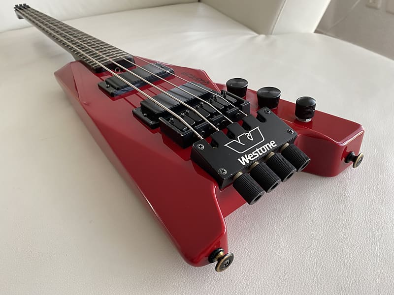 Westone Quantum headless red (1985) incl. orig. gigbag | Reverb