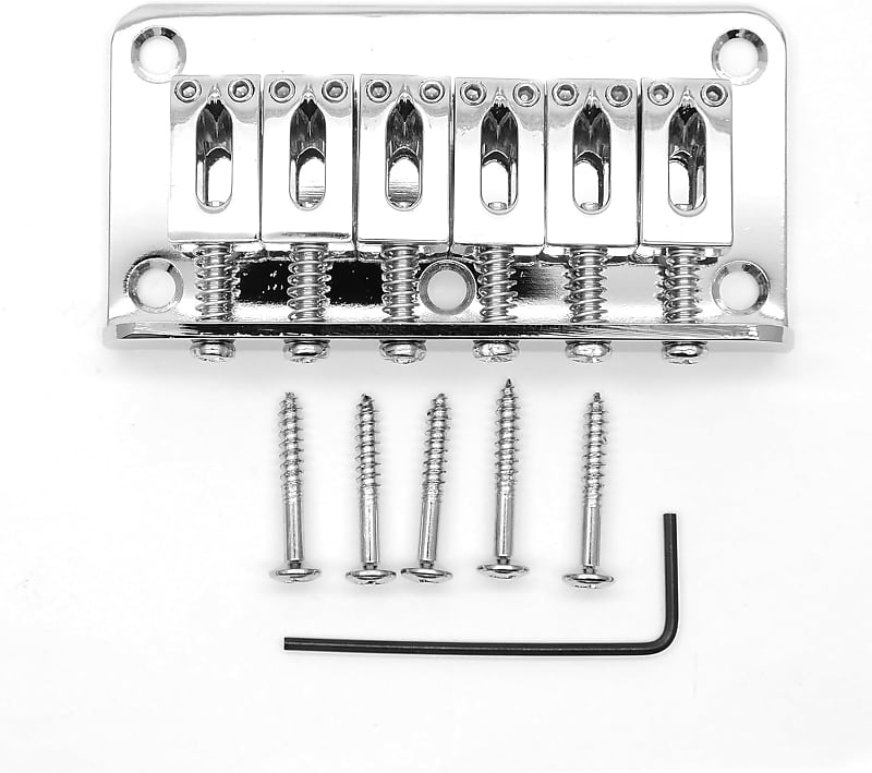 78mm Fixed Hardtail Bridge for 6 String Fender Strat Tele | Reverb