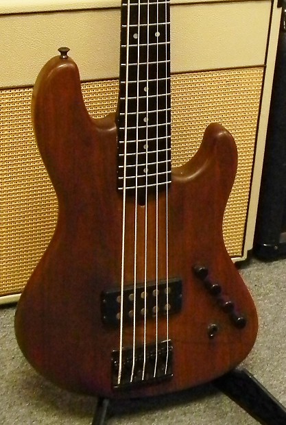 Warmoth 5 string Natural Mahogany/wenge neck | Reverb