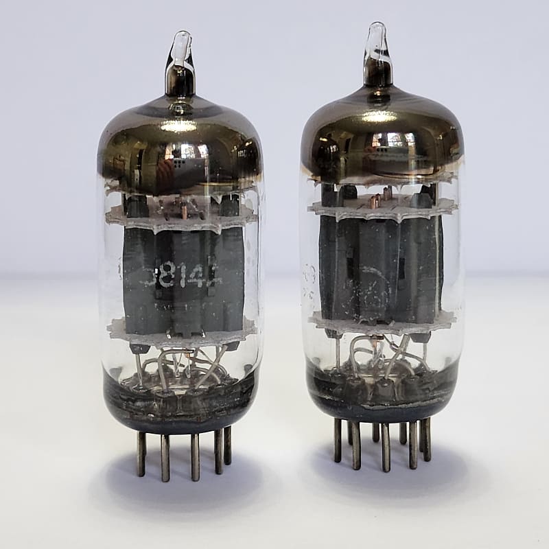 GE JG-5814A U Getter Triple Mica 1958 Grey Plate Matched Pair | Reverb