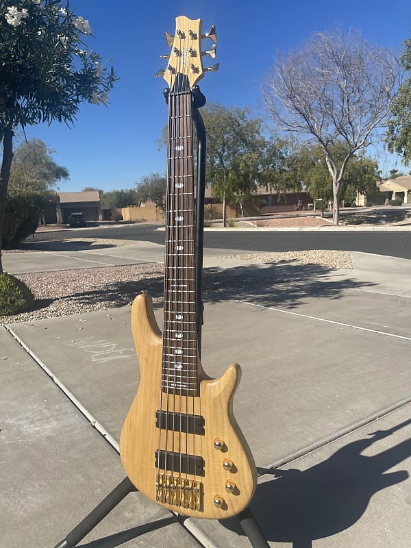 Indie 6 String Bass - Natural | Reverb