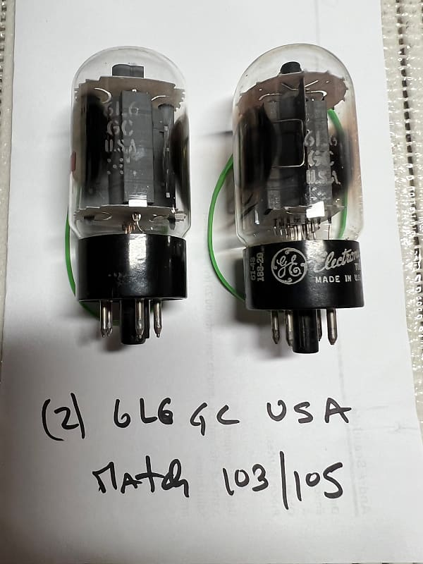 GE 6L6GC Match pair (2) | Reverb
