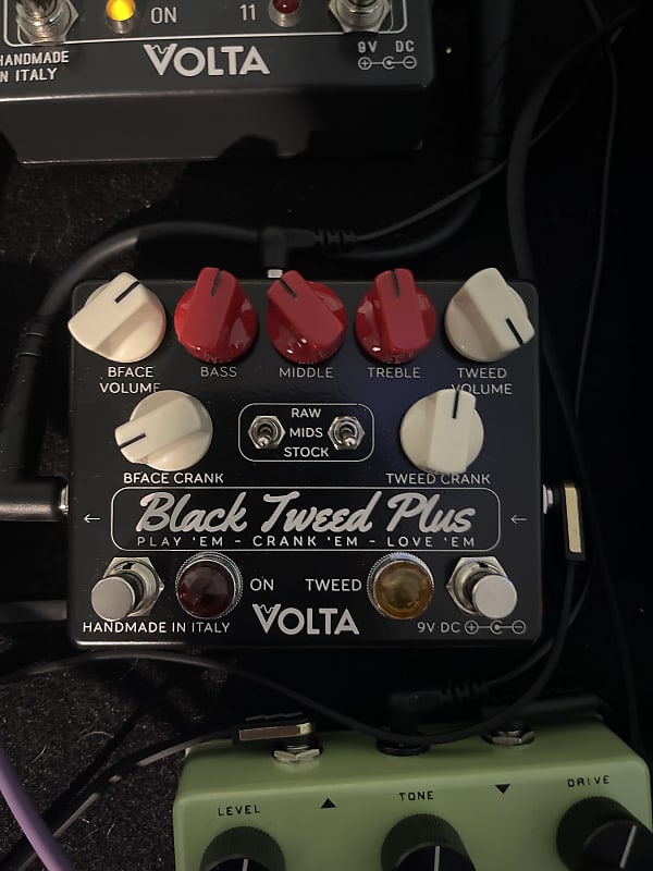 Volta Custom Electronics Black Tweed Plus | Reverb