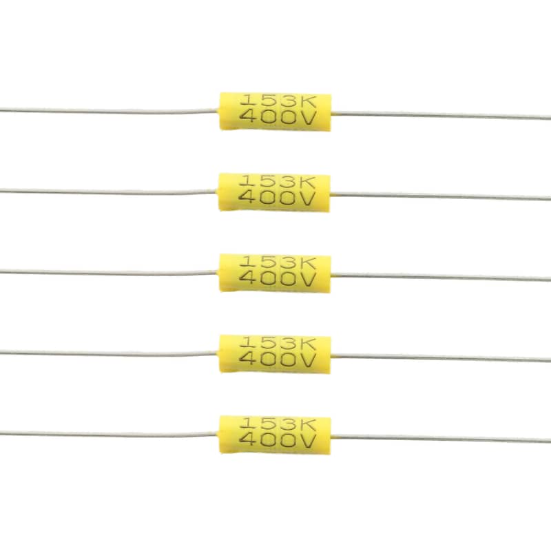 Yellow Metallized Polyester Film Capacitors, .015uF @ 400V, 5 | Reverb