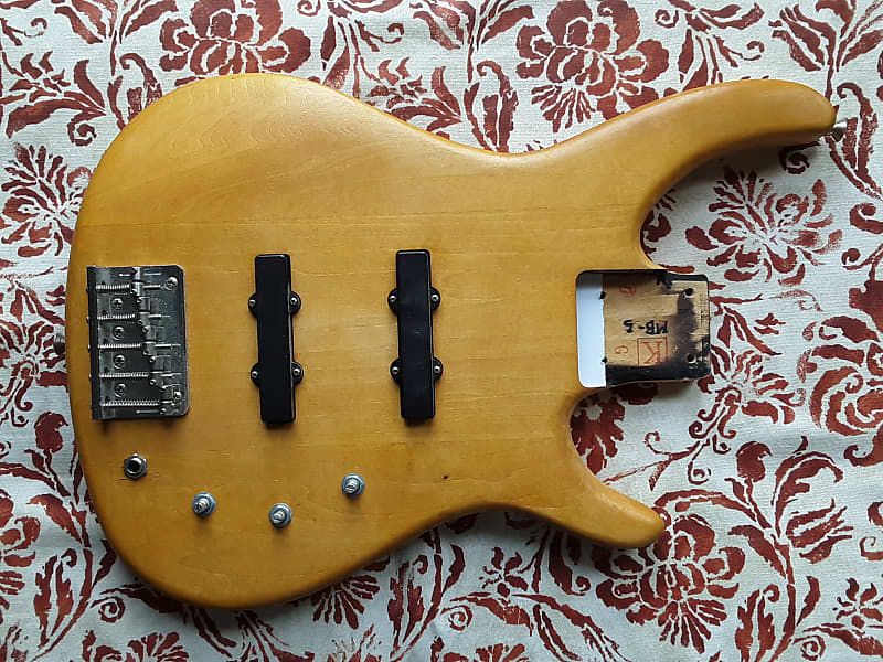 Fender MB-5 1990s bass loaded body Japan five string Natural | Reverb