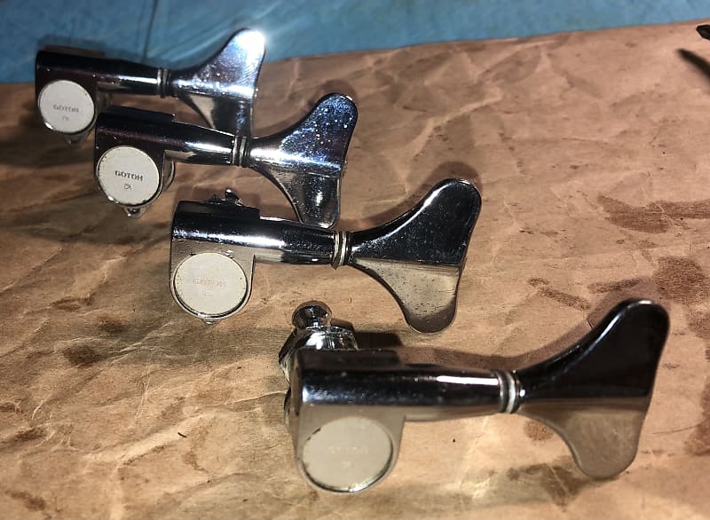 Gotoh Vintage Bass tuning machines Chrome used | Reverb