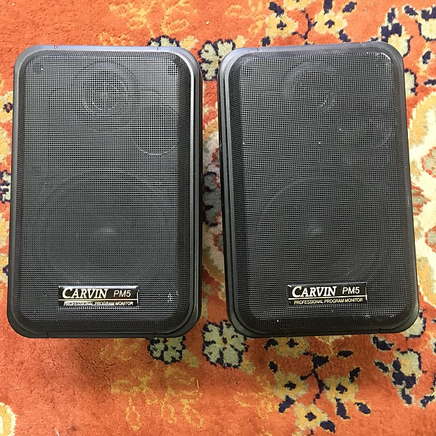 Carvin PM5 Program Reference Monitors Pair Black | Reverb