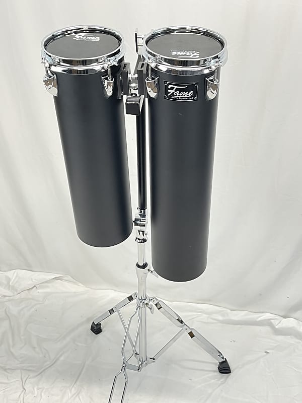 Fame Octobans with stand 6x24 and 6x20 Black Fiber Japanese | Reverb