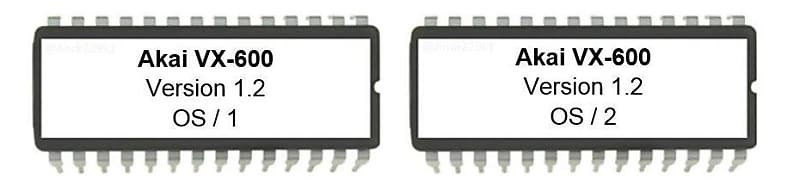 Akai VX-600 Final OS revision V1.2 eprom Latest OS VX600 | Reverb UK
