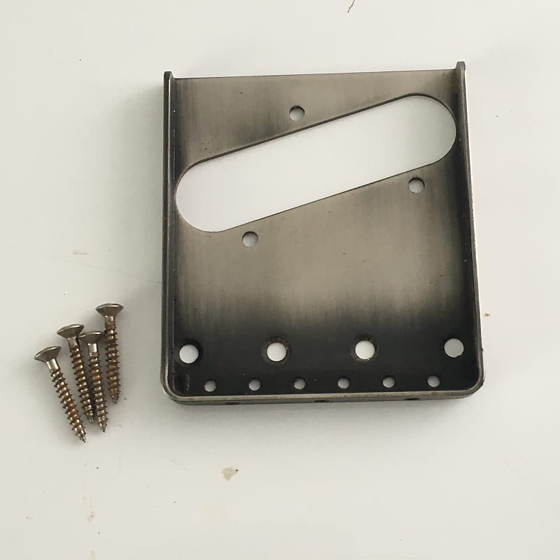 Lefty Vintage Style Tele Ashtray Bridge Brushed Nickel Relic | Reverb