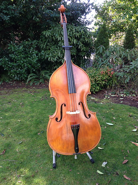 1962 Rauner (Juzek) carved shop bass | Reverb