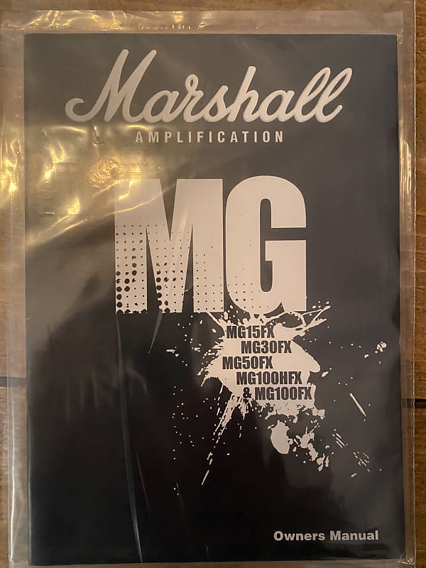Marshall MG15FX MG30FX MG50FX MG100HFX MG100FX Owners Manual | Reverb