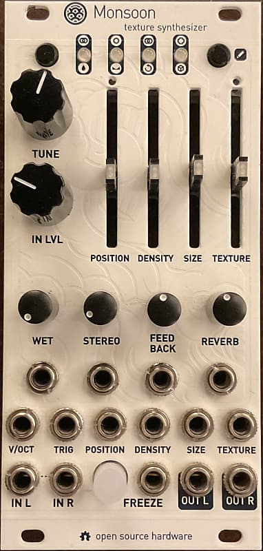 Momo Modular Monsoon (uBurst+) Mutable Instruments Clouds | Reverb