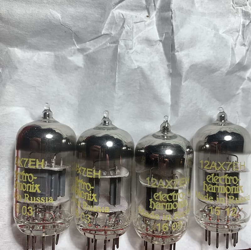 Electro-Harmonix 12AX7EH ECC83 Preamp Tube Quad Set | Reverb