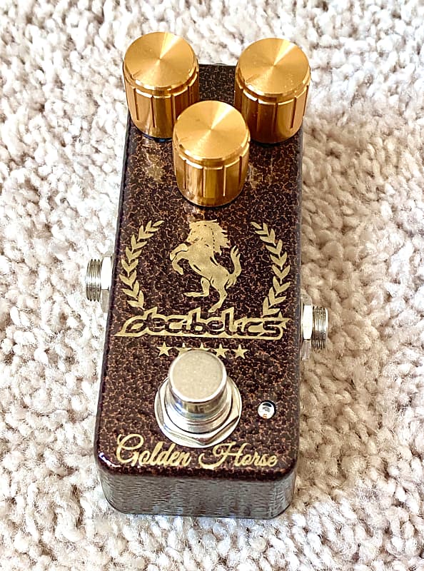 Decibelics Golden Horse mini “klone” 2021 Purple with gold | Reverb Decibelics Golden Horse mini “klone” 2021 Purple with gold | Reverb