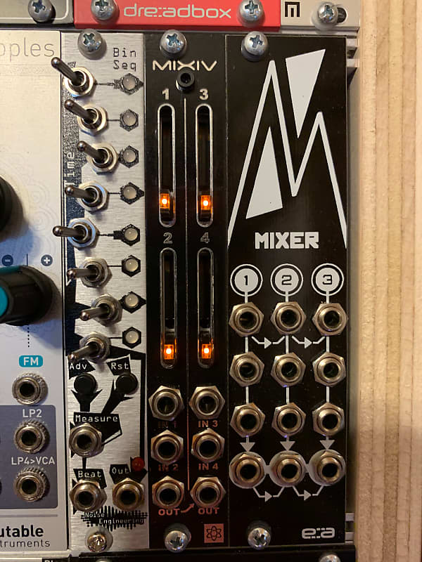 Synthrotek MIXIV - 4 Channel Eurorack / Modular Synth Mixer | Reverb