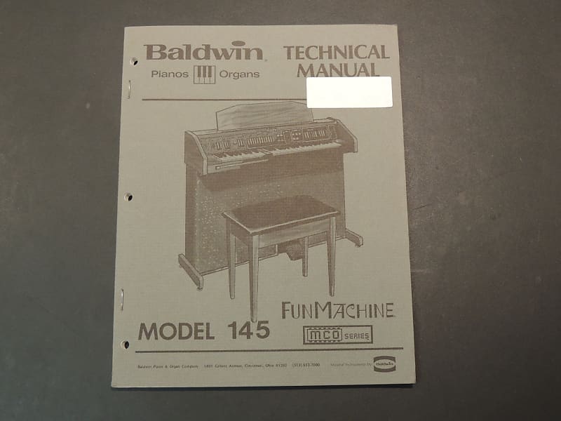 Baldwin Model 145 Technical Manual [Three Wave Music] | Reverb