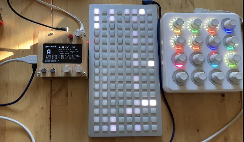 Monome Grid One + Monome Norns Shield + Midi Fighter | Reverb Canada