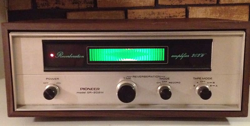 Pioneer SR 202W Stereo Reverberation Amplifier 1970's Wood | Reverb