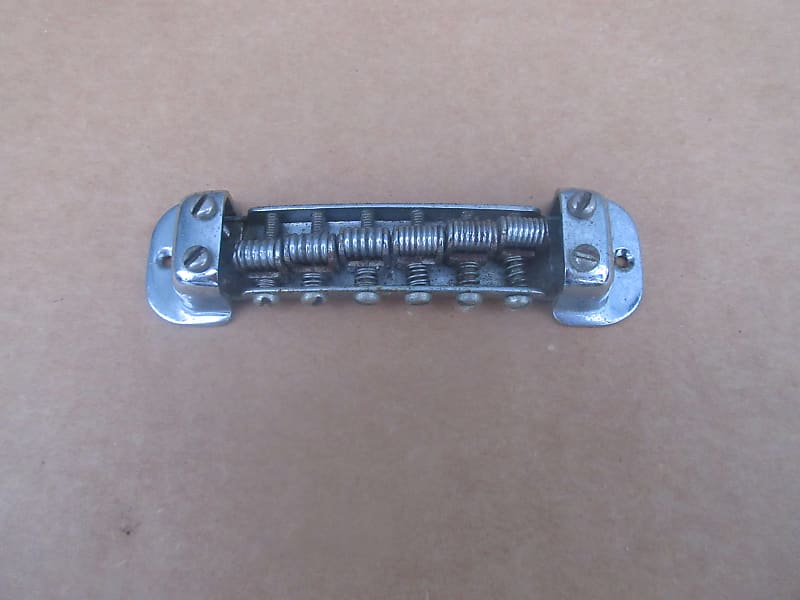 Vintage 1960s Teisco ET 460 Sharkfin Silvertone Guitar Bridge | Reverb