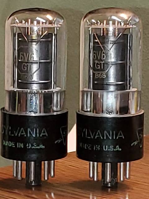 6V6GT RCA labeled Sylvania NOS 1950's MaxiMatcher2 matched | Reverb