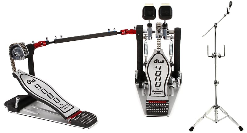 DW DWCP9002 9000 Series Double Bass Drum Pedal Bundle with DW | Reverb