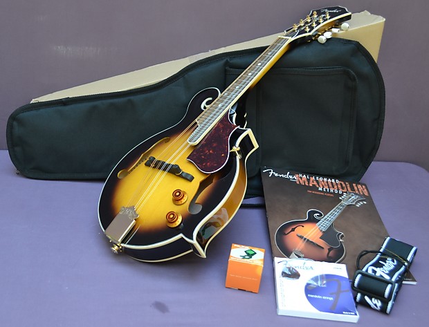 Fender FM-63se F-style Ac/El Mandolin w/Gigbag, extra | Reverb