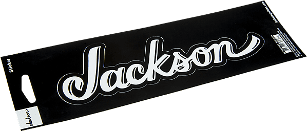 Jackson Logo Vinyl Sticker - BLACK/WHITE, #299-5576-001 | Reverb