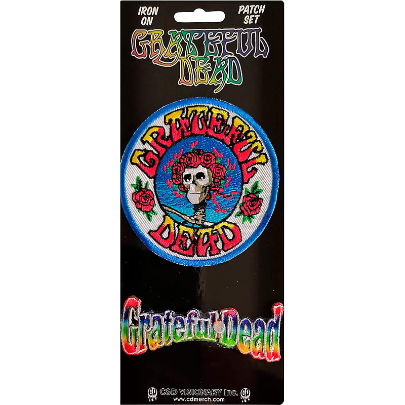 C&D Visionary Grateful Dead Skull Roses Patch set | Reverb