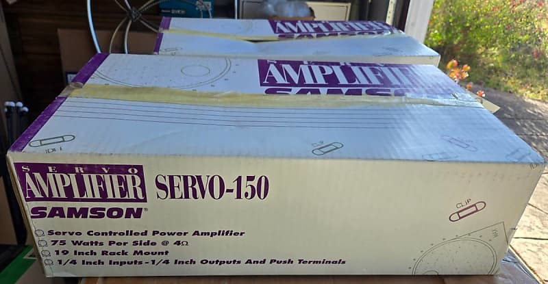 Samson Servo-150 Studio Amplifier 75 Watt Stereo Amp (Music | Reverb