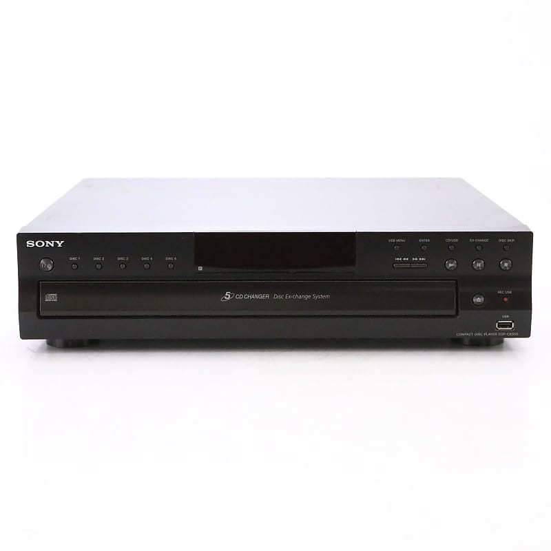 Sony CDP-CE500 5-Disc CD Changer Player Recorder w/ SB-V40S | Reverb