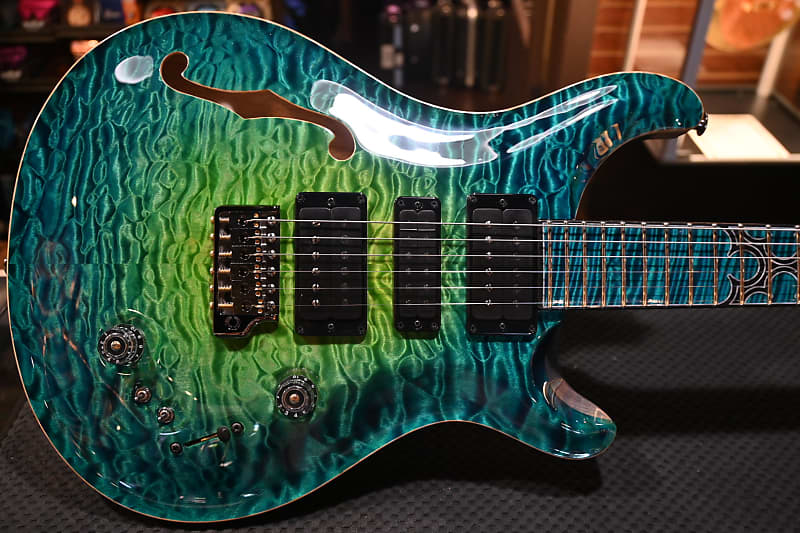 PRS Private Stock Special Semi-Hollow Gothic - Laguna Glow | Reverb