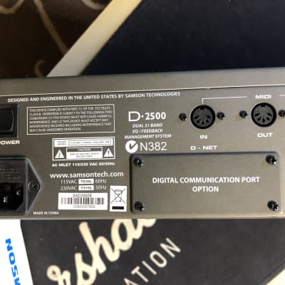 Samson D-1500 + D-2500 RTA / Spectrum Analyzer / EQ et | Reverb France