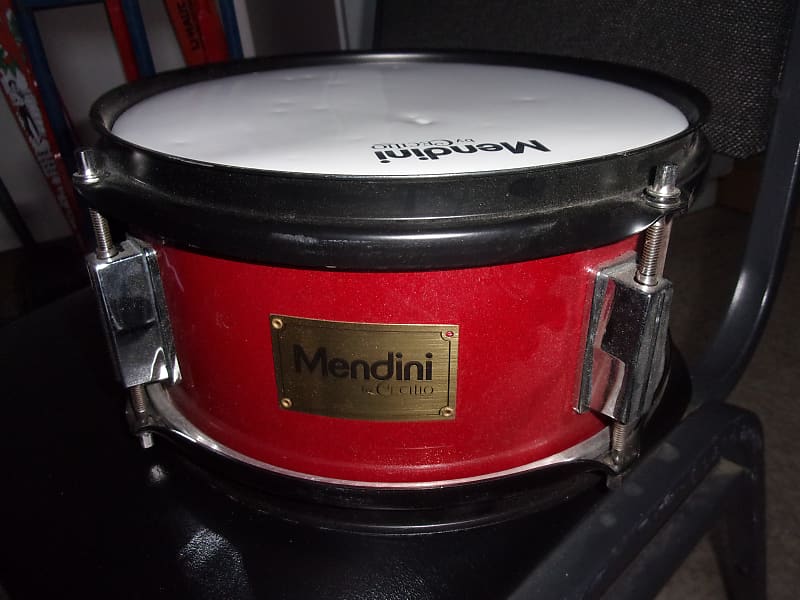 Mendini Cecilio 10" x 5" Picolo Snare Drum Sparkle Red youth | Reverb