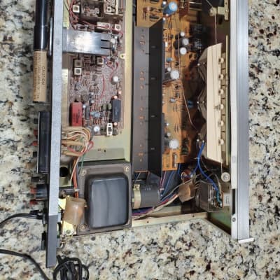 Sansui 441 Stereo Receiver (1970s) - Silver - LEFT CHANNEL | Reverb