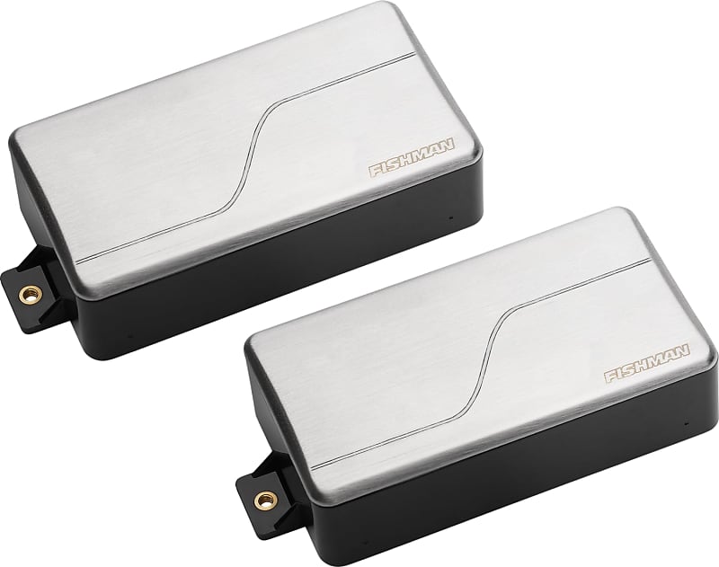 Fishman Fluence Modern Active Humbucker Pickup Set, Brushed | Reverb