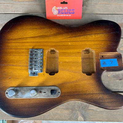 Real Life Relics Tele® Body Aged Nitro Sunburst Double | Reverb