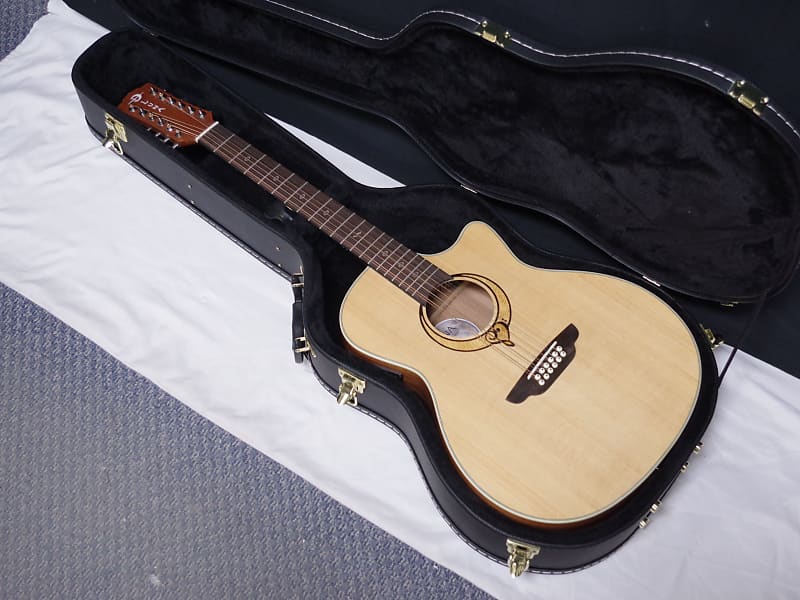 LUNA Heartsong 12-STRING acoustic electric GUITAR w/ Case - | Reverb