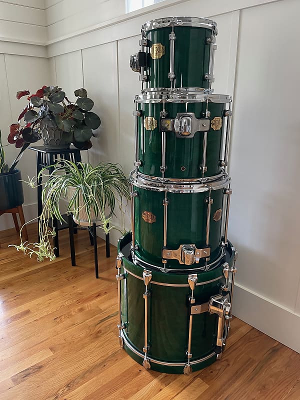 Premier Signia Emerald Green 1990s shell pack 20/16/14/10 | Reverb