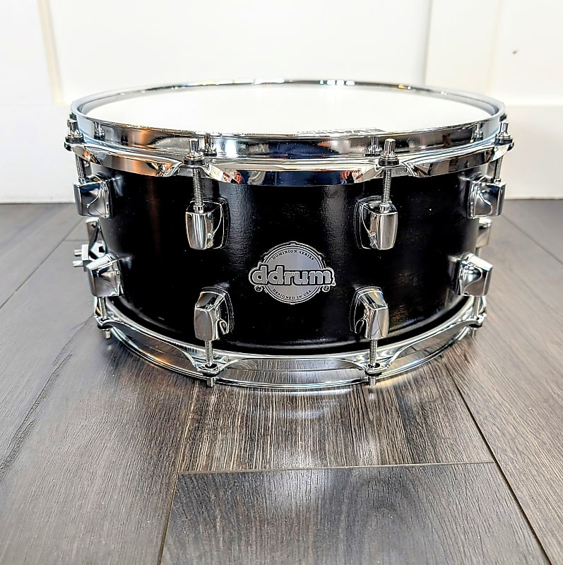 UPGRADED ddrum Dominion Birch Snare Drum 14" x 6.5" Black | Reverb