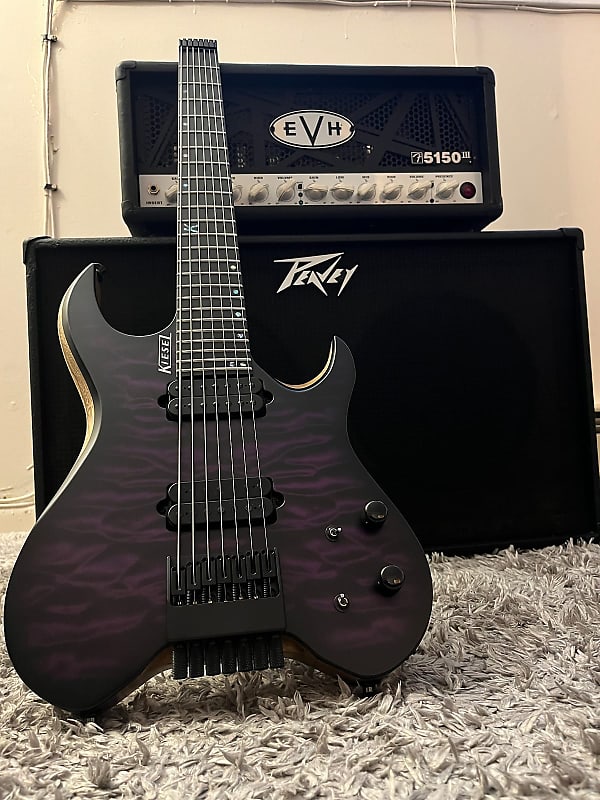 Kiesel Vader 7 2022 Translucent Purple with Translucent | Reverb