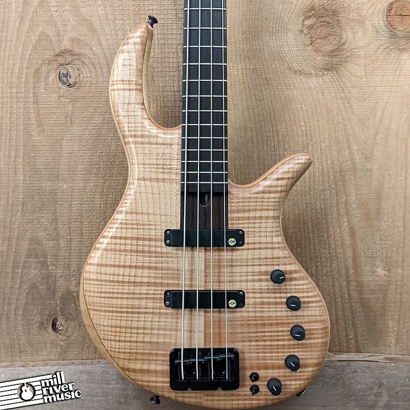 Elrick Gold Series e-Volution 4-String Electric Bass Flame | Reverb