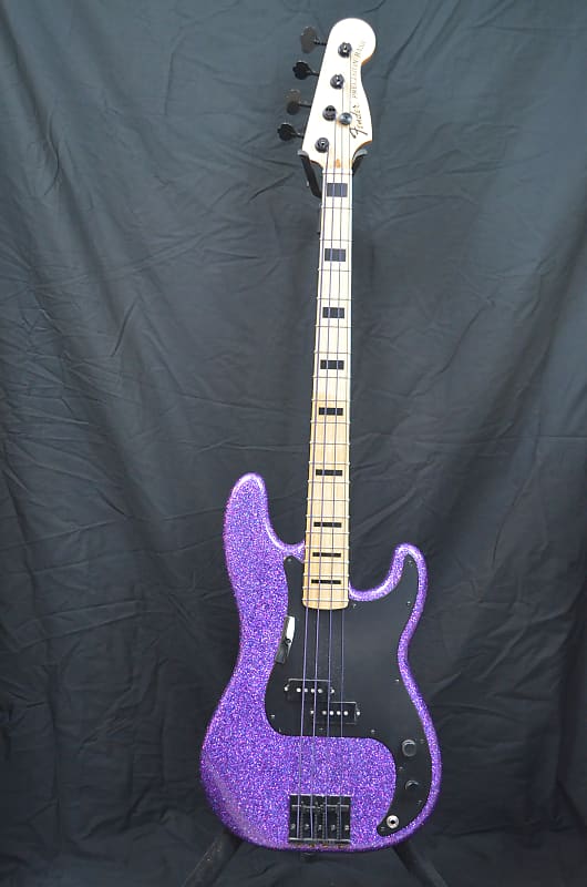 Fender Precision Bass - Marty Bell Purple Flake | Reverb