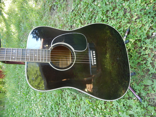 Vintage Alvarez 5013 Acoustic-Dark Brown Sunburst with star | Reverb