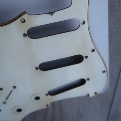 Left handed fender stratocaster 63 -71 celluloid Pickguard | Reverb
